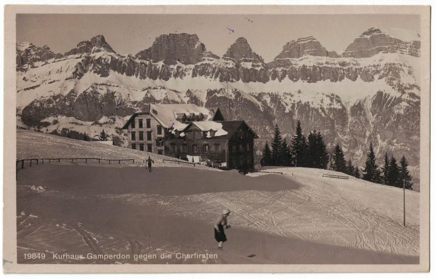 Flums, Kurhaus Gamperdon, Stempel Wwe B. Kurath, gel. 1923 (Gebraucht ...