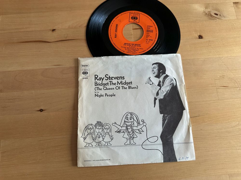 RAY STEVENS toll Bridget the midnight Single 70's Kult Hit (Gebraucht ...