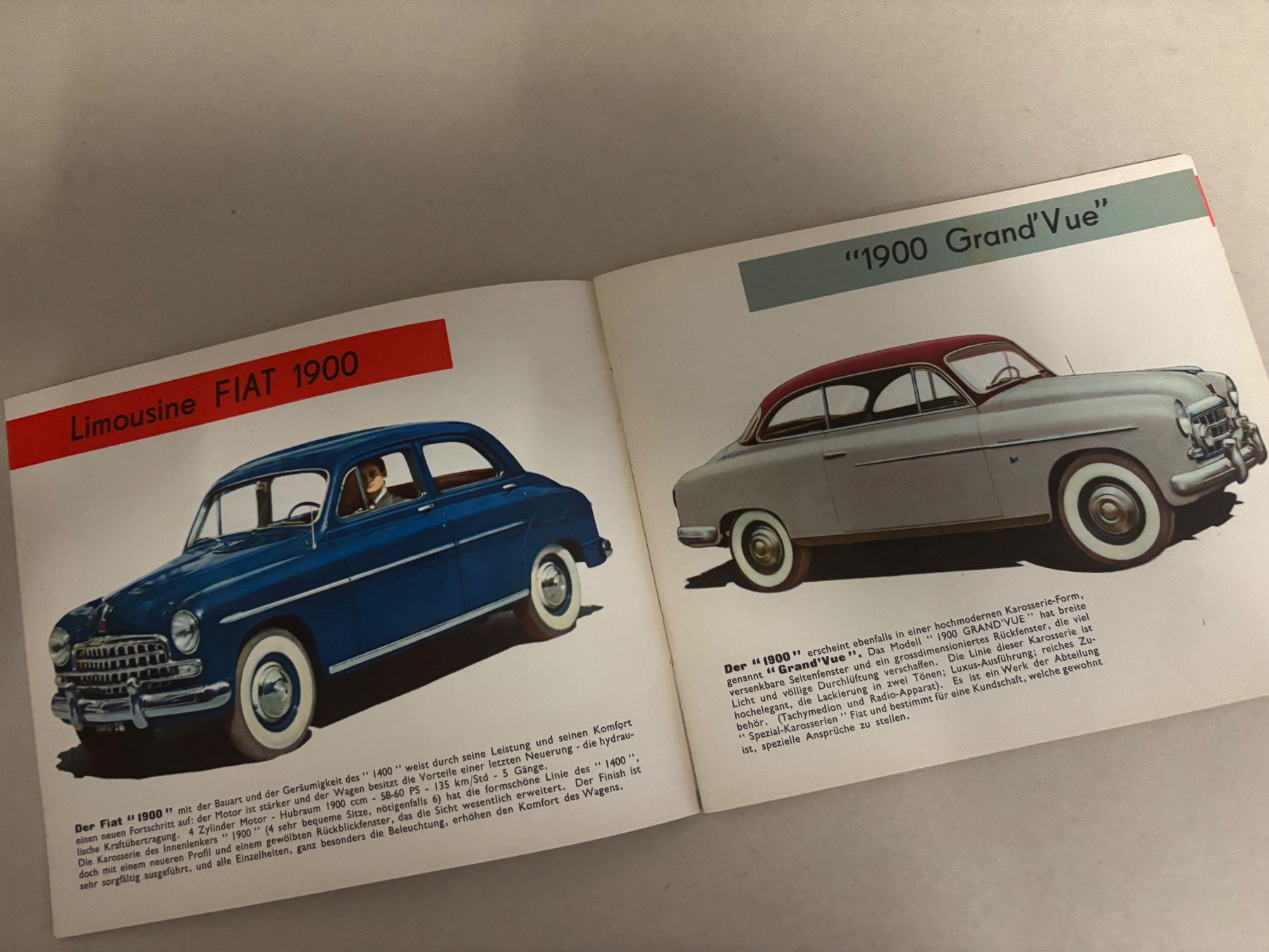 Fiat Modellübersicht der 50er Jahre, Oldtimer Rarität! (Gebraucht) in ...