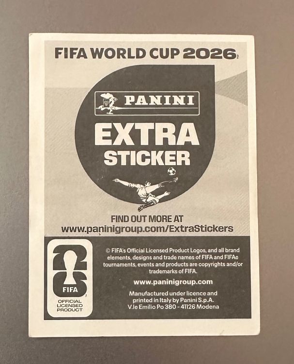 Panini Cody Gakpo Extra Sticker FIFA 2026 GOLD (Neu (gemäss ...
