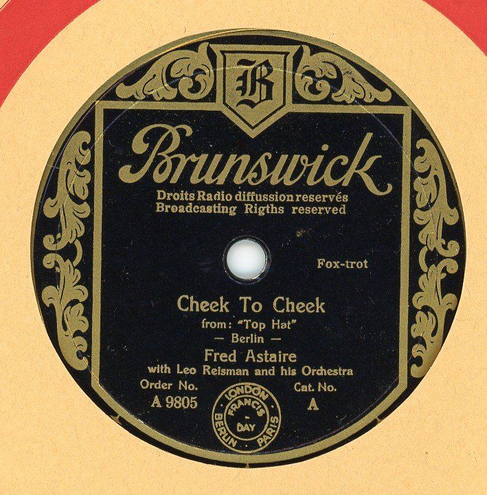 Fred Astaire, Schellackplatten Hit, Cheek To Cheek (Gebraucht) in ...