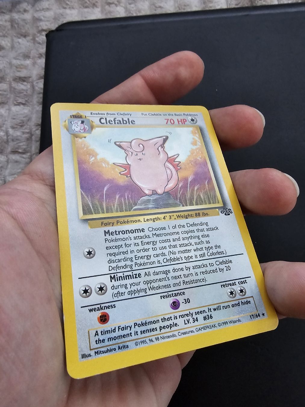 Clefable Pokemon Karte Rare Jungle Set Zustand gut (Gebraucht) in ...