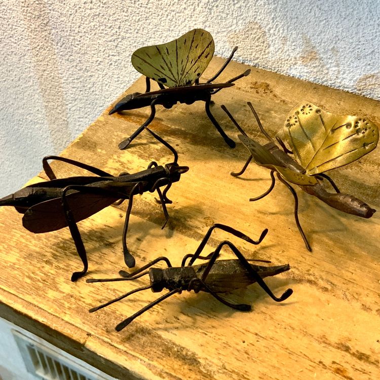 JUGENDSTIL 4 BRONZE INSEKTE FRANKREICH UM 1900 (Gebraucht) in Biglen ...