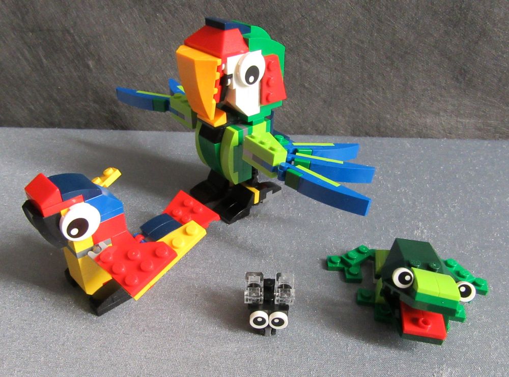 Lego Creator 30472 Papagei + 31031 Regenwaldtiere 3-in-1 (Gebraucht) in ...