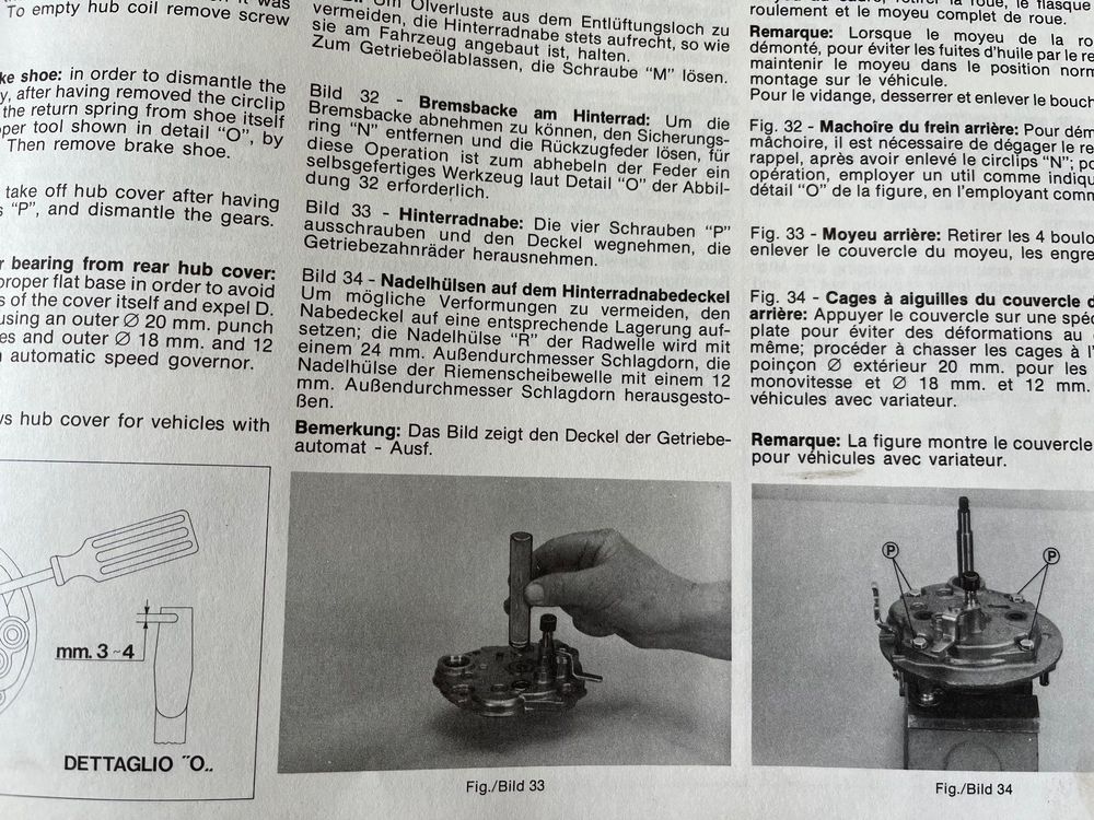 Piaggio ciao Bravo SI Original Werkstatthandbuch für Mofa (Gebraucht) in Veltheim AG für CHF 86 ...