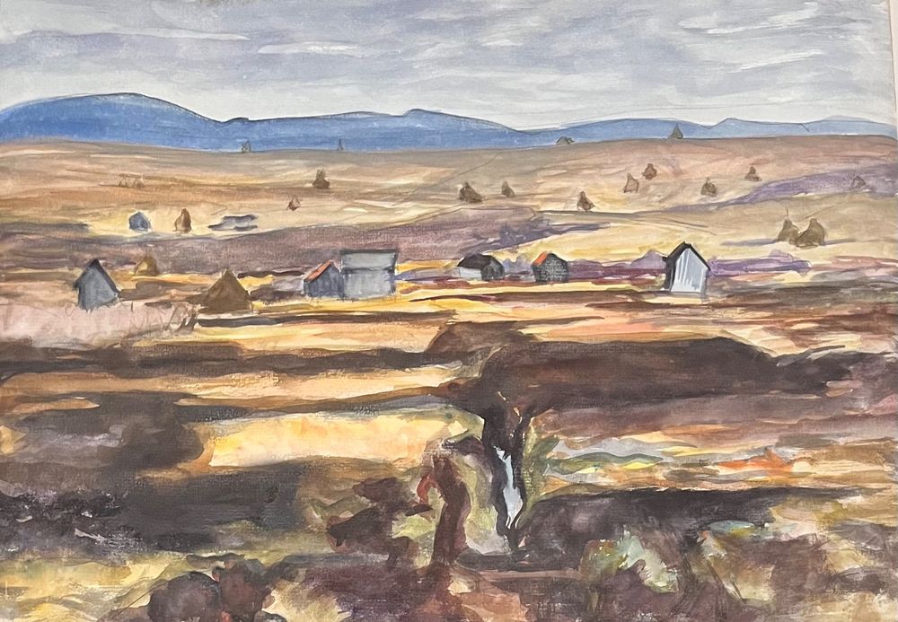 Landschafts Aquarell (Das Moos) Unl. Sig. (Gebraucht) in Hochdorf für CHF 5 – mit Lieferung auf ...