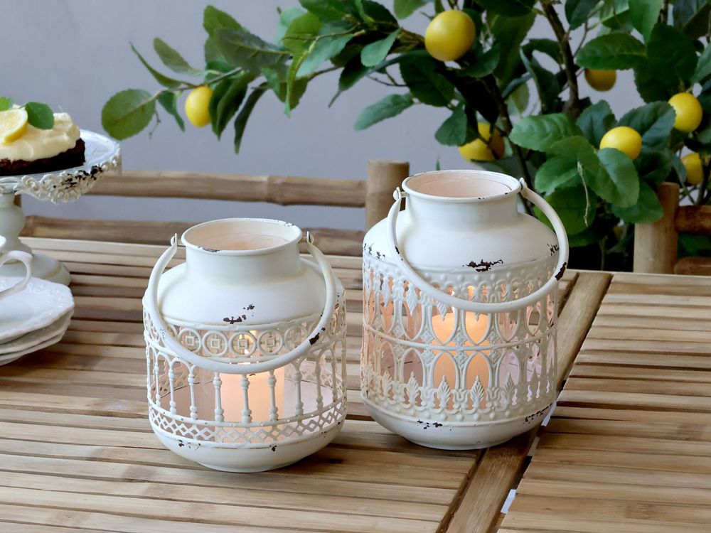 Laterne antique crème, Höhe 19 cm | Kaufen auf Ricardo