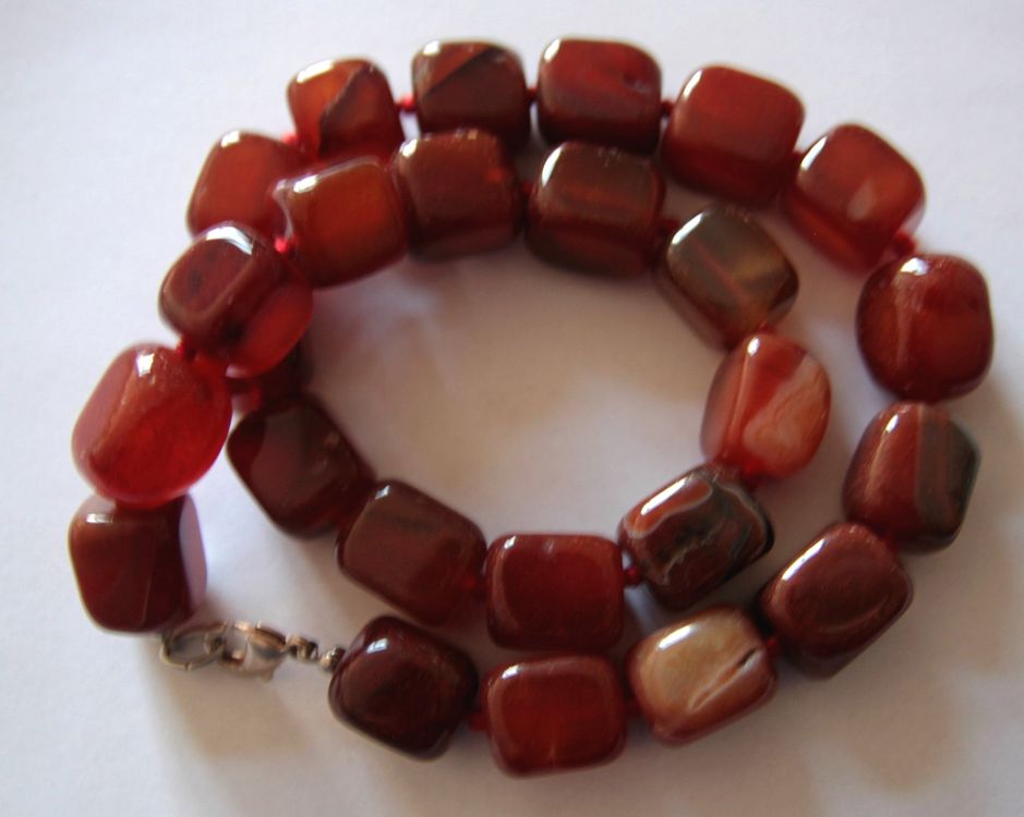 NEU: Mega Karneol Kette Collier Karneolkette Schmuck (Neu (gemäss ...