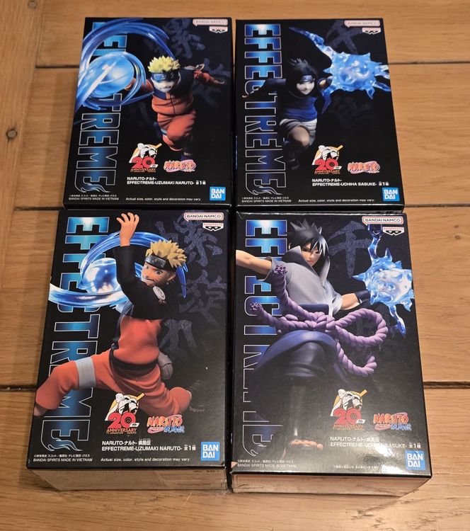 Lot Complet des Figurine Naruto Effectrem Naruto & Sasuke (Neuf avec emballage d'origine) à ...
