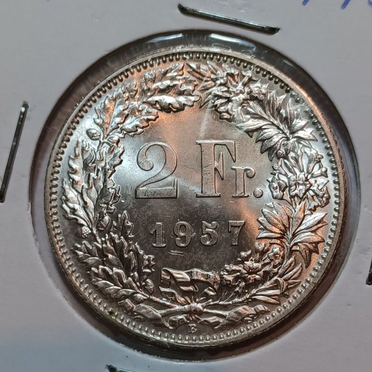 2 Franken 1957 stgl (Gebraucht) in Pfäffikon ZH für CHF 15 – mit Lieferung auf Ricardo kaufen