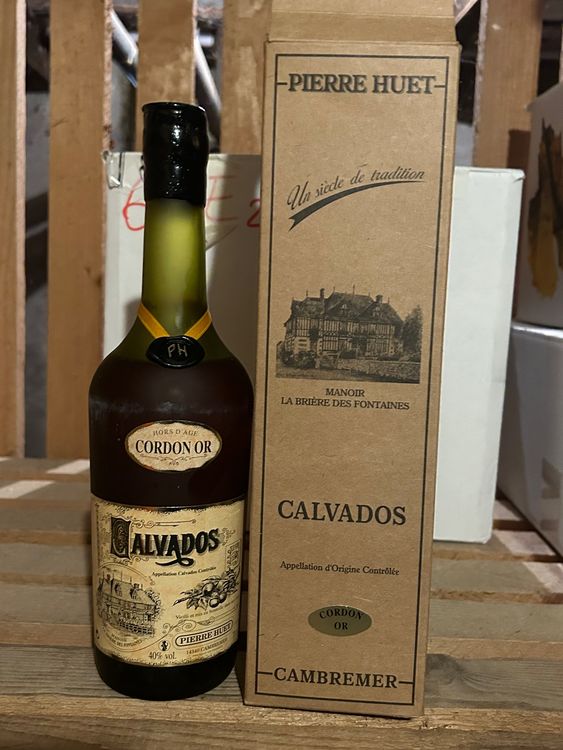Vieille bouteille de CALVADOS Cordon Or Pierre Huet (Neuf avec ...