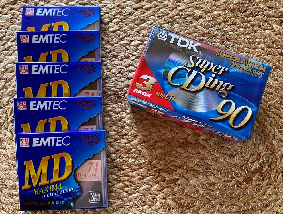 Minidisk & 3er Set Super CDing 90 Kassette (Neu und originalverpackt) in Zweisimmen für CHF 28 ...