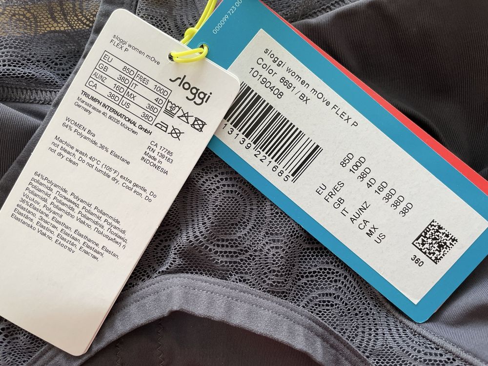 Soutien-gorge Sloggi Move Flex, neuf, taille 85D (Neuf avec emballage d ...