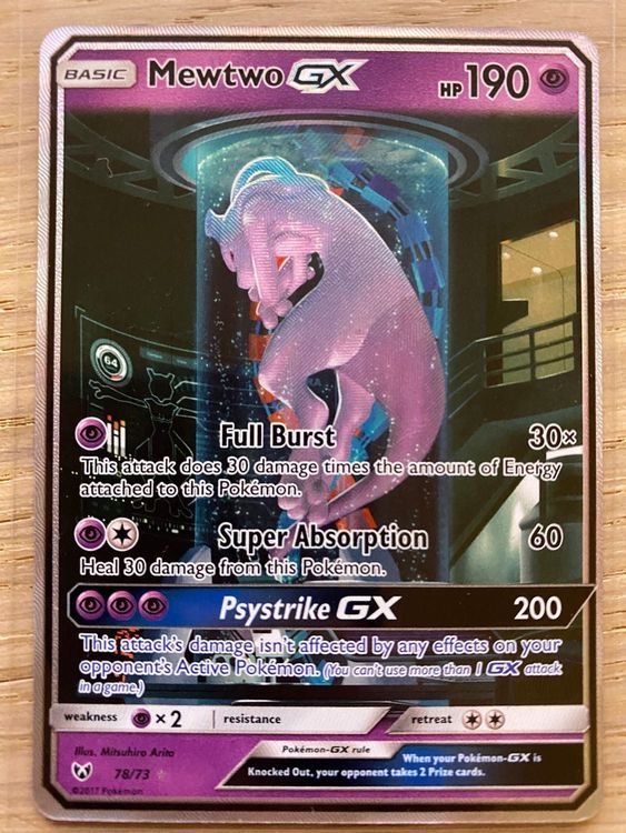 Pokemon Mewtwo GX Secret Rare | Kaufen auf Ricardo