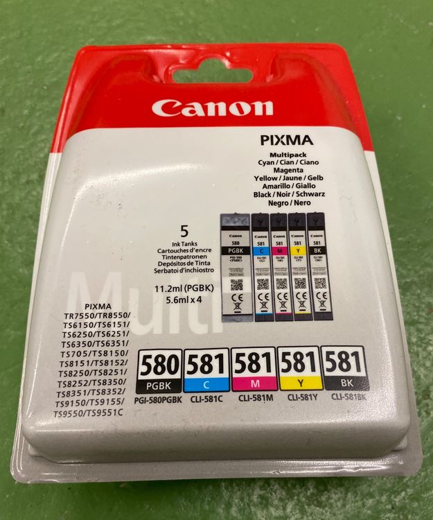 CANON PIXMA MULTIPACK PGI-580 / CLI-581 / Druckerpatrone | Kaufen auf ...