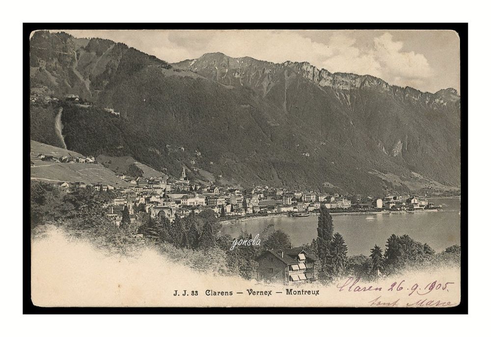 CLARENS-VERNEX-MONTREUX 1905 "Vue générale" (Gebraucht) in Onex für CHF ...