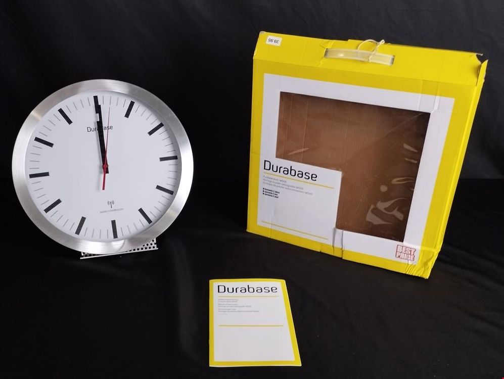 DURABASE Funkwanduhr W046 | Kaufen auf Ricardo