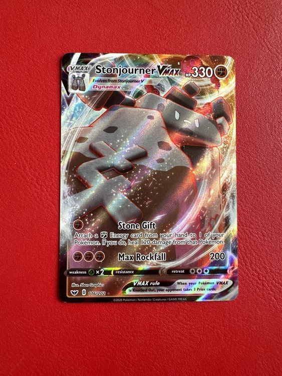 Pokemon Stonejourner VMAX 2020 Rare Selten Top (Gebraucht) in Lommiswil ...