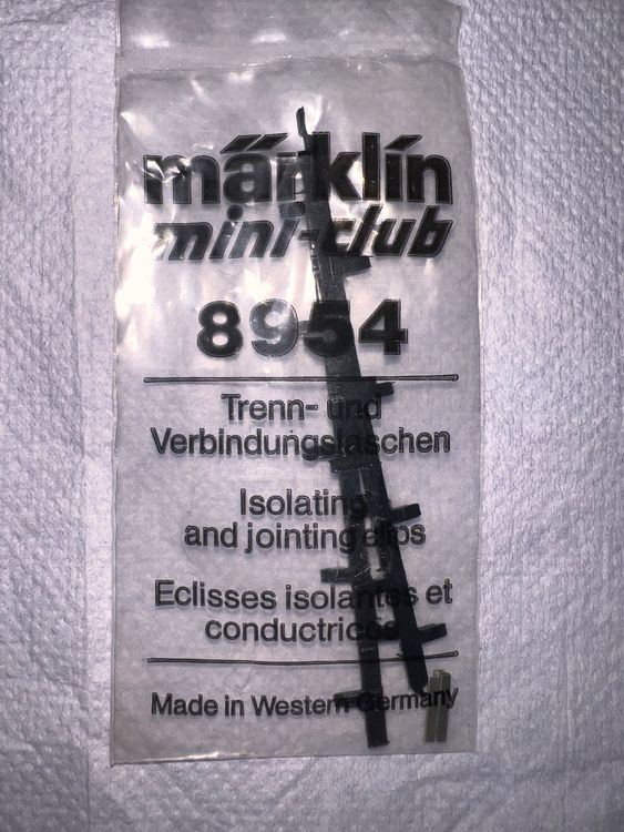 Spur Z, Schienen-Isolierverbinder, Märklin 8954 (Neu (gemäss ...