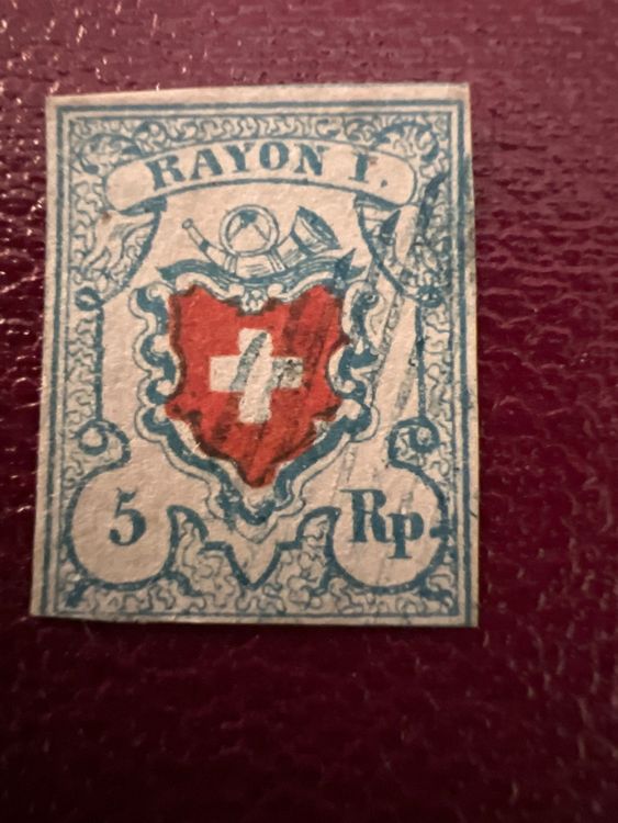 1 timbre oblitéré Rayon I 1851” selon photo (Gebraucht) in Charmey ...