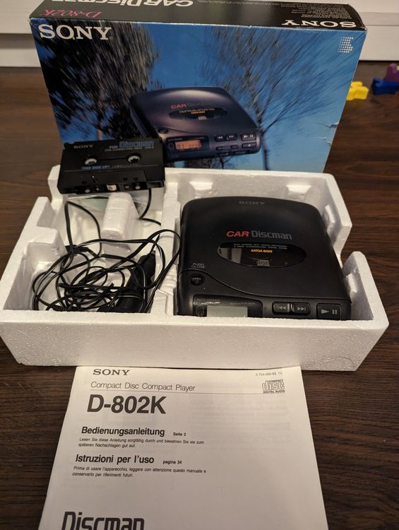 Sony Car Discman D-802K mit OVP und Car Adapter | Kaufen auf Ricardo