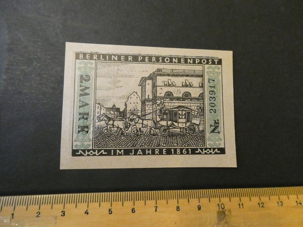 Dt. Reich 1922, Berlin - Notgeld Strassenbahn - unzirkuliert (Neu (gemäss Beschreibung)) in ...