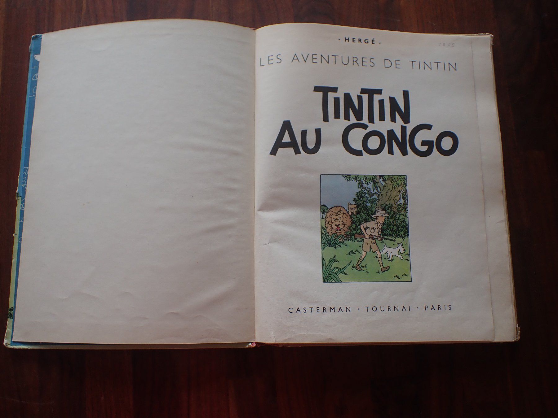 sehr altes Hergé TINTIN AU CONGO Comic Tim und Struppi (Gebraucht) in ...
