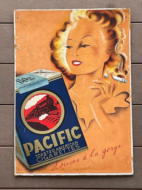 Lithoplakat PACIFIC Cigarettes | Kaufen auf Ricardo