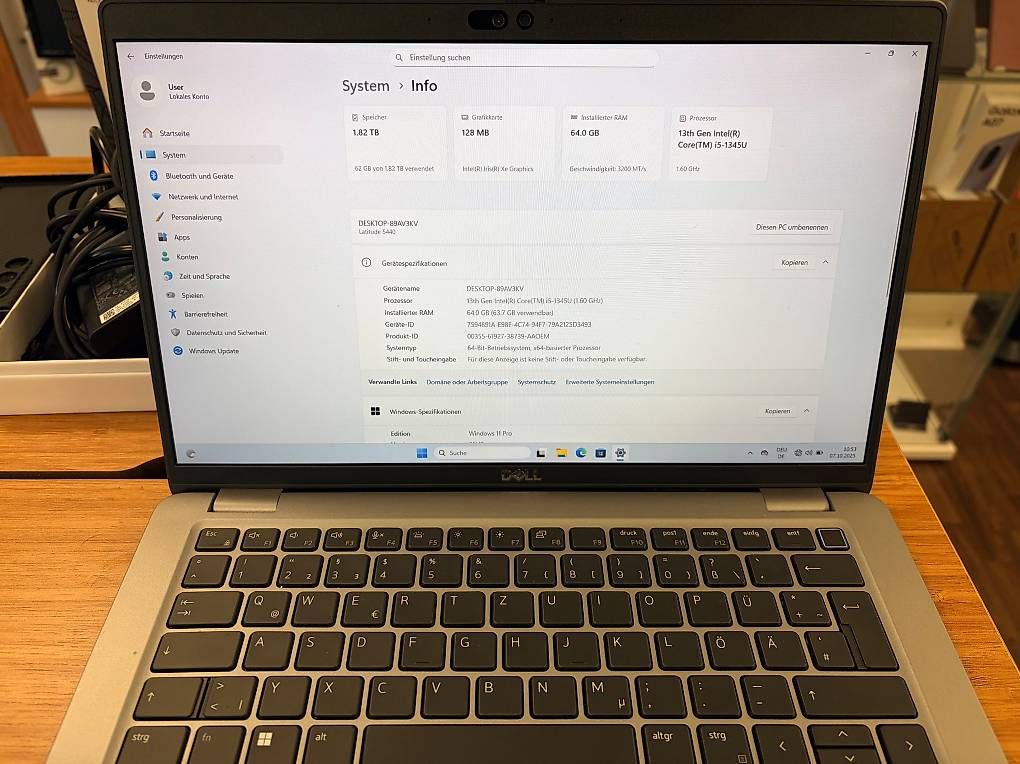 Dell Latitude 5440 - 64 GB RAM / 2 TB SSD - Arbeitstier (Gebraucht) in ...