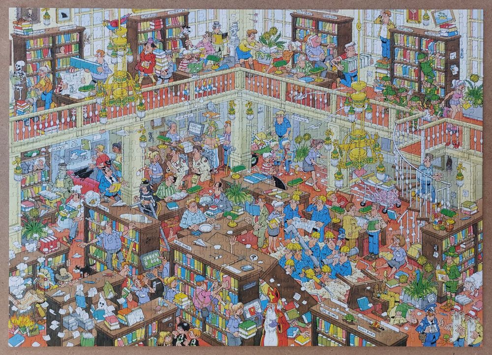 Puzzle von Jan van Haasteren - Die Bibliothek | Kaufen auf Ricardo
