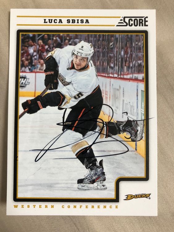 Luca Sbisa EVZ Lugano Nhl hockey card signiert (Gebraucht) in ...