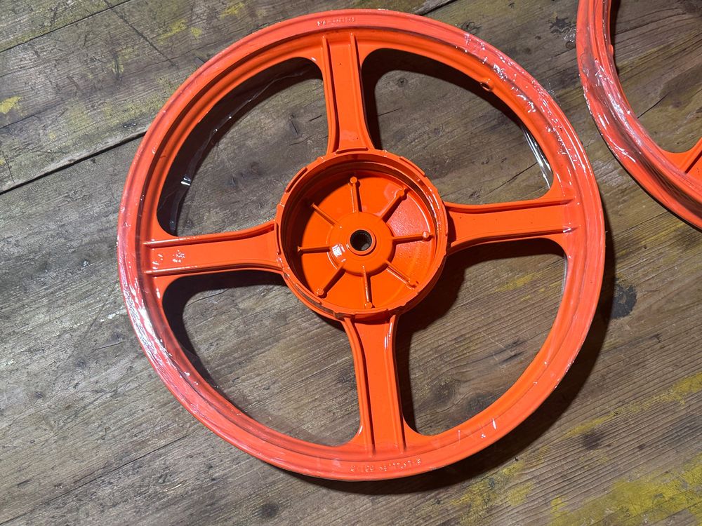 Felgenset Piaggio orange (pulverbeschichtet) inkl. Teller | Kaufen auf ...