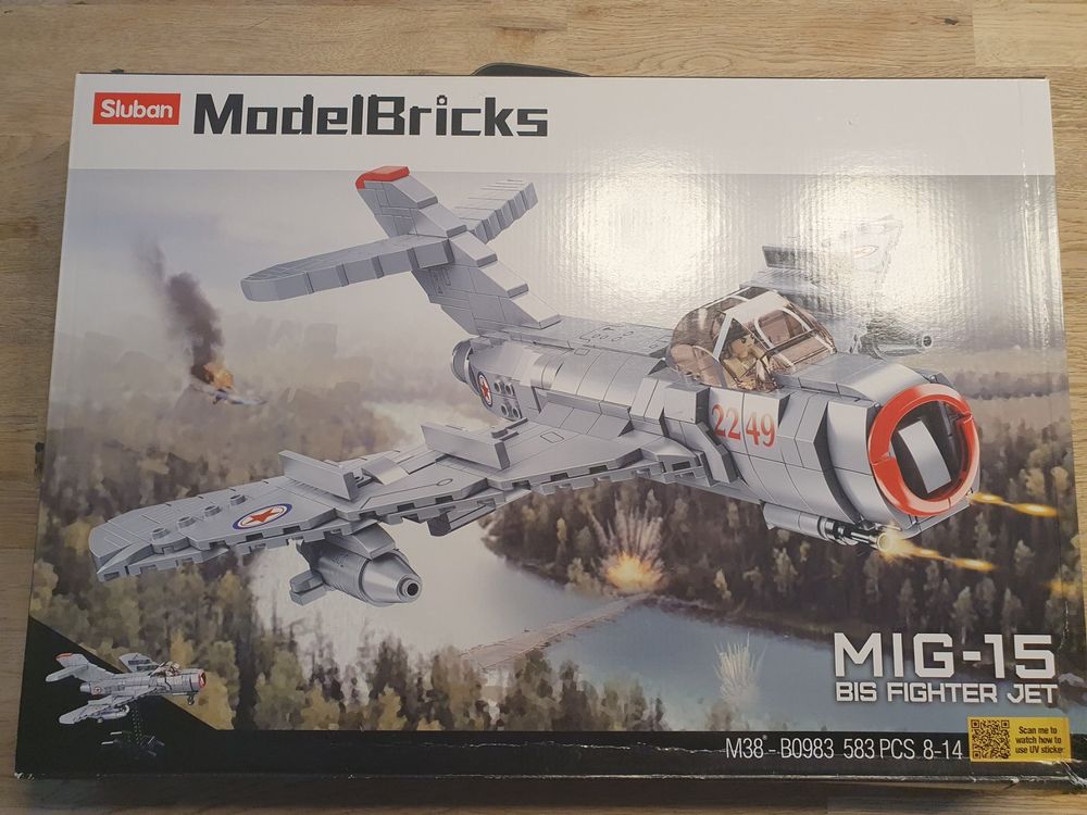 Sluban Model Bricks M38- B0983 MIG- 15 Fihter Jet | Kaufen auf Ricardo