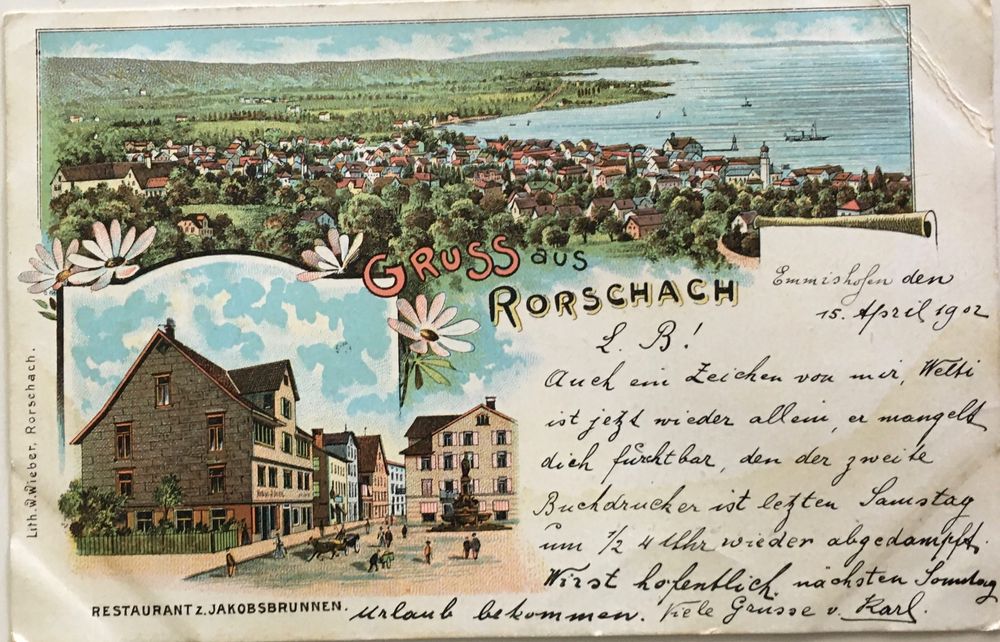 Gruss aus Rorschach, Litho, 1902 | Kaufen auf Ricardo