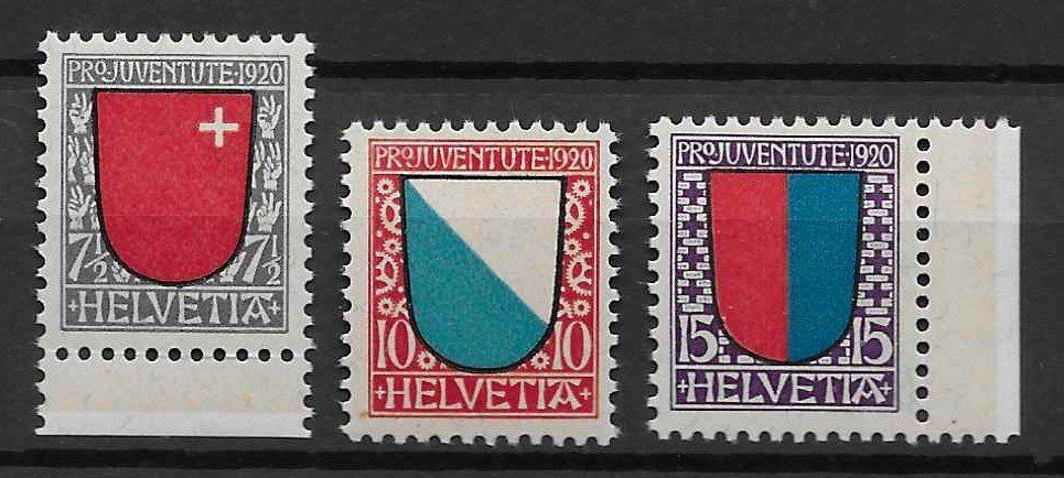 1920:PJ Kantonswappen Serie J15-17 ** | Kaufen auf Ricardo