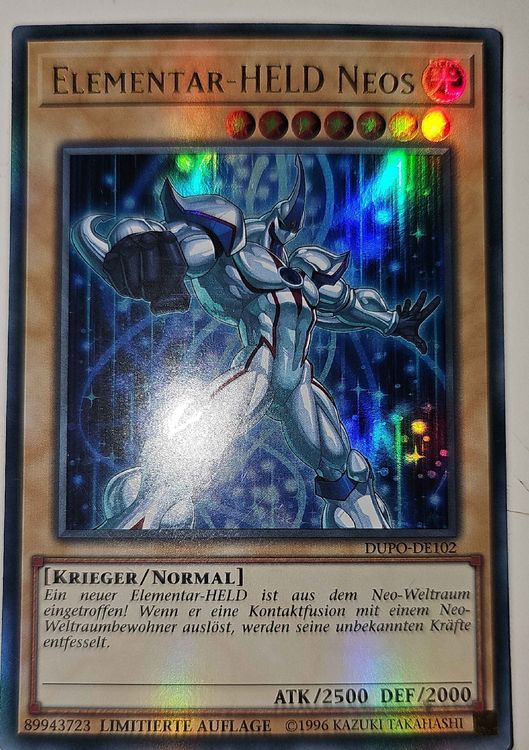 Yu-Gi-Oh! DUPO-DE102 Elementar Held Neos | Kaufen auf Ricardo