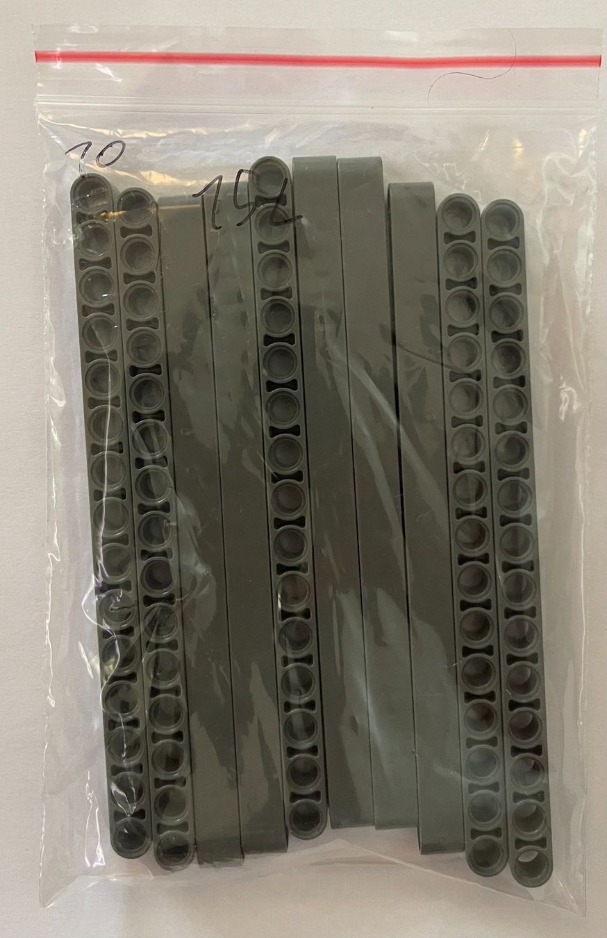 Lego 10 x Technic, Liftarm Thick 1 x 15 - 32278 (Gebraucht) in ...