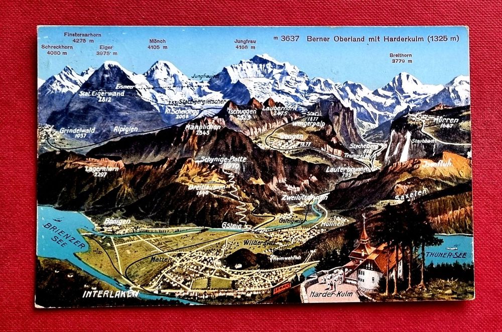 Interlaken - Harder Kulm - Harderbahn - 1938 (Gebraucht) in Rothrist ...