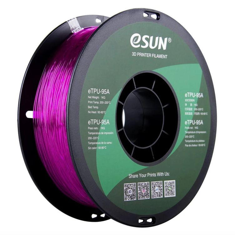 ESUN eTPU-95A Transparent Purple 1kg | Kaufen auf Ricardo