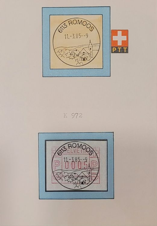PTT Bögli Romoos 1985 K972 | Kaufen auf Ricardo