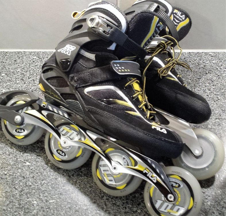 FILA - Profi Inline Marathon Skates 43 - Carbon/Leder/100mm (Neu und ...