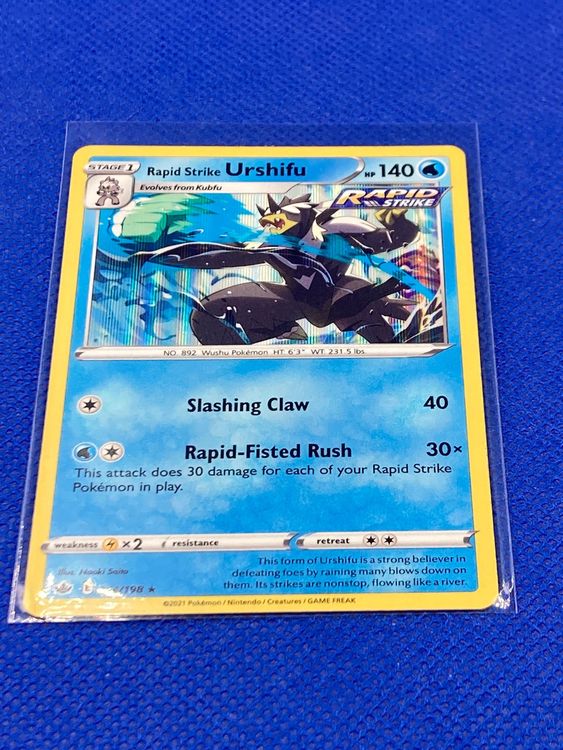 Pokemon Chilling Reign / Rapid Strike Urshifu 044 Holo EN (Neuf (Voir ...