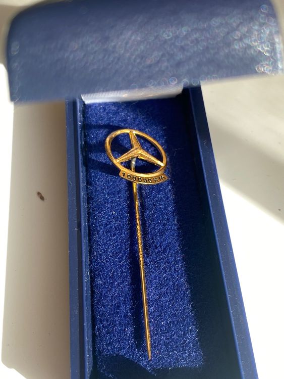 1950 schöner alter Pin, Mercedes Silber vergoldet | Kaufen auf Ricardo