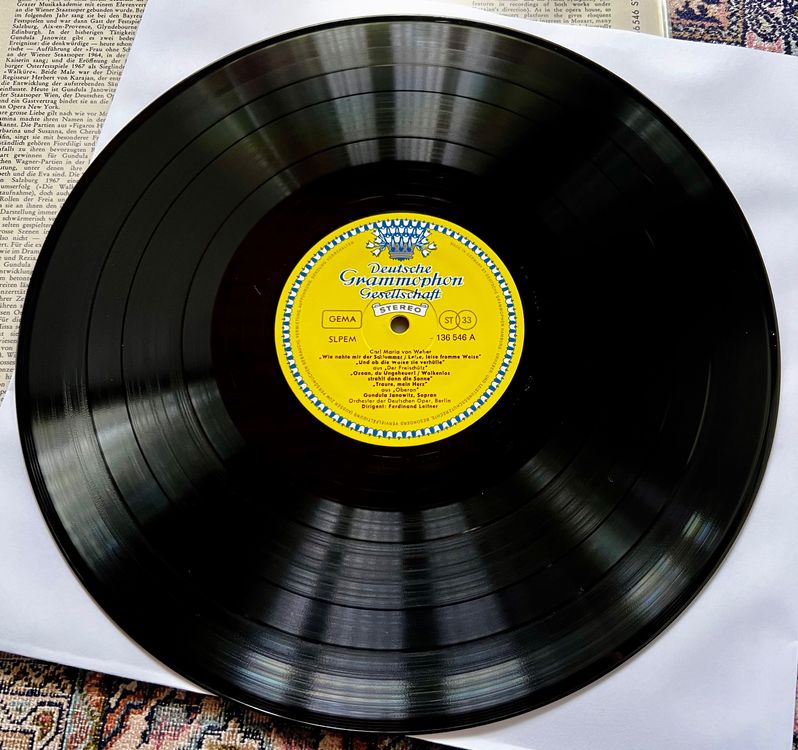 Gundula Janowitz Szenen Aus Weber- Wagner-Opern Leitner LP (Gebraucht ...