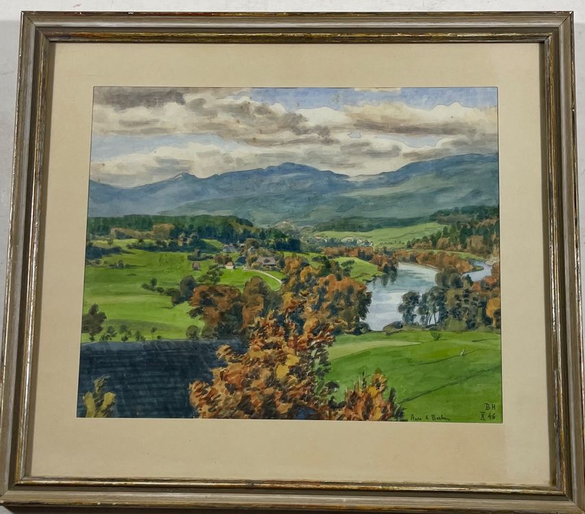 Bruno Hesse (1905-1999) Aquarell (Gebraucht) in Root für CHF 425 – mit ...