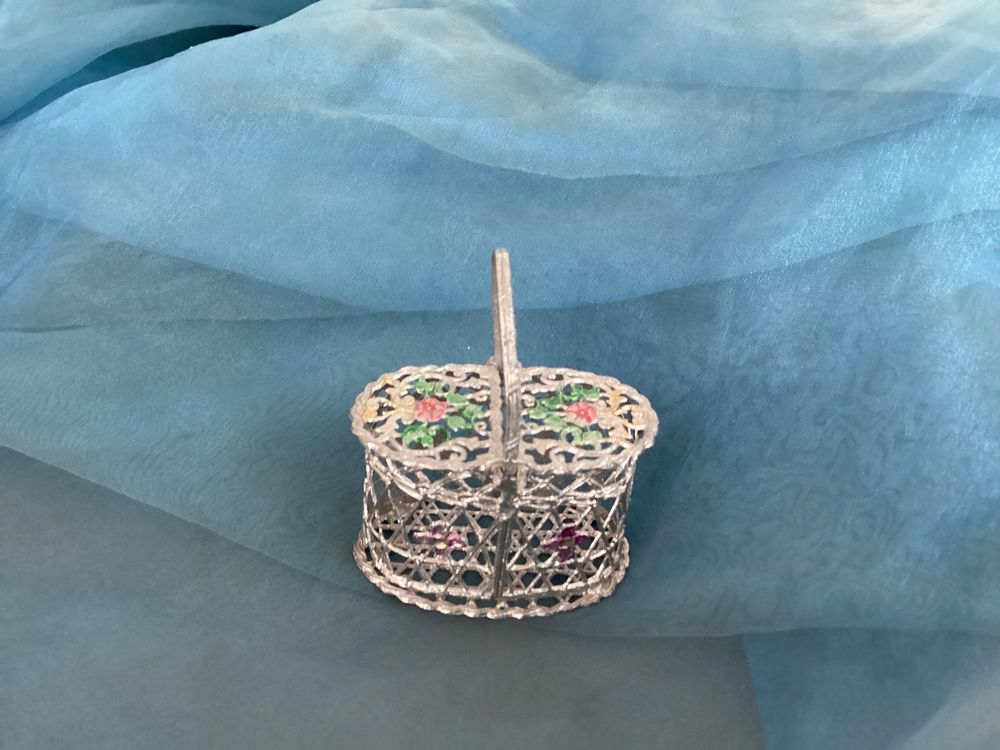 Alter Christbaumschmuck / Zinn Körbchen | Kaufen auf Ricardo