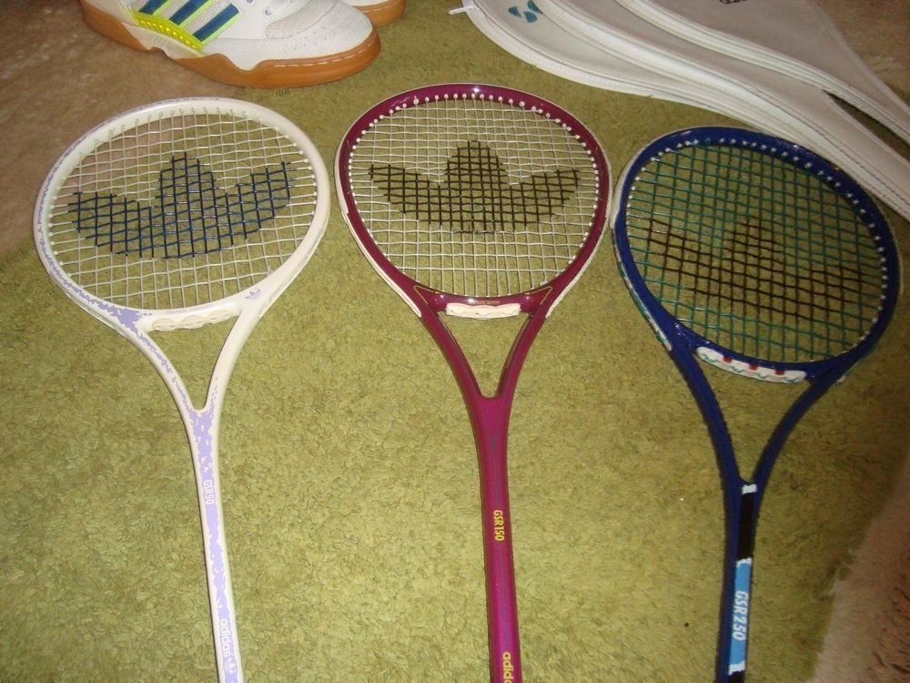 vintage 80ige year adidas Squash Racket serie GSR50 150 250 (Neu und ...