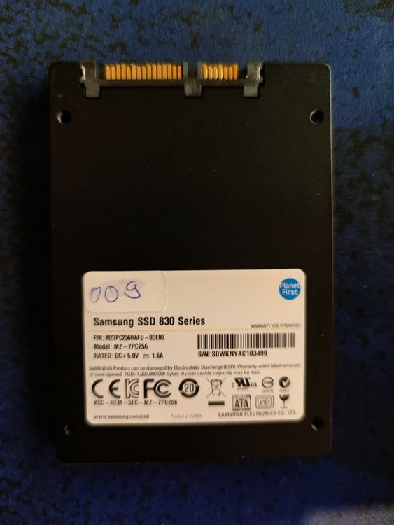 SAMSUNG SSD 830 Series 256.0 GB (Gebraucht) in Sargans für CHF 20 – mit ...