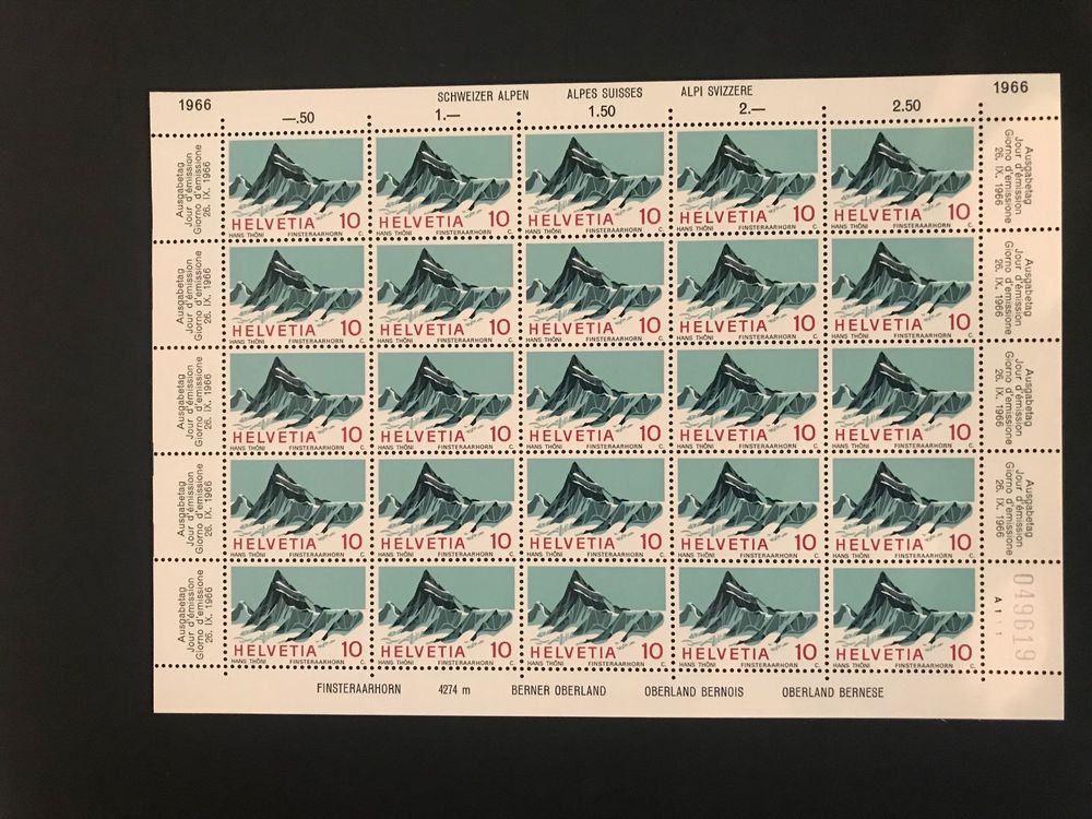 445 Bogen Postfrisch Frankaturware (Neu (gemäss Beschreibung)) in Grafenort für CHF 1.1 – mit ...