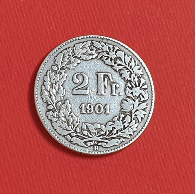 2 Franken 1901 Auflage 50‘000 „Silber“ (Gebraucht) in Uttigen für CHF 55 – mit Lieferung auf ...